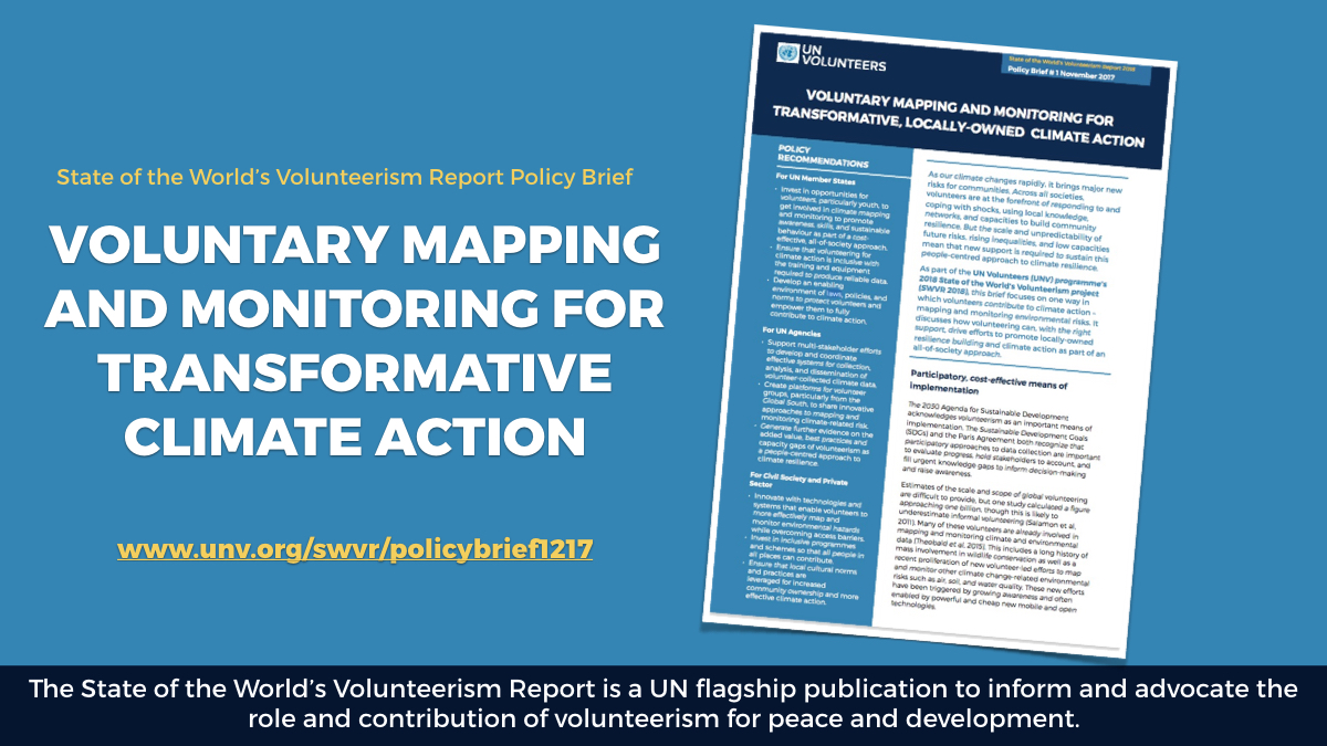 Voluntary Mapping and Monitoring for Transformative, Locally-owned ...